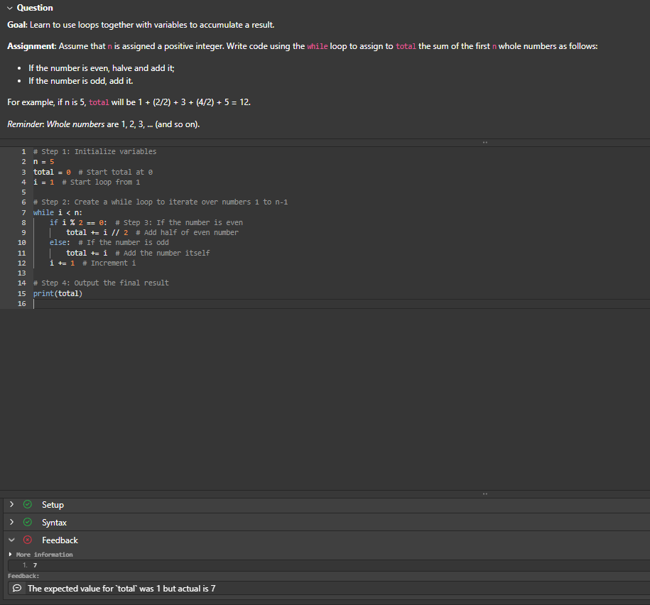 Solved Goal: Learn to use loops together with variables to | Chegg.com