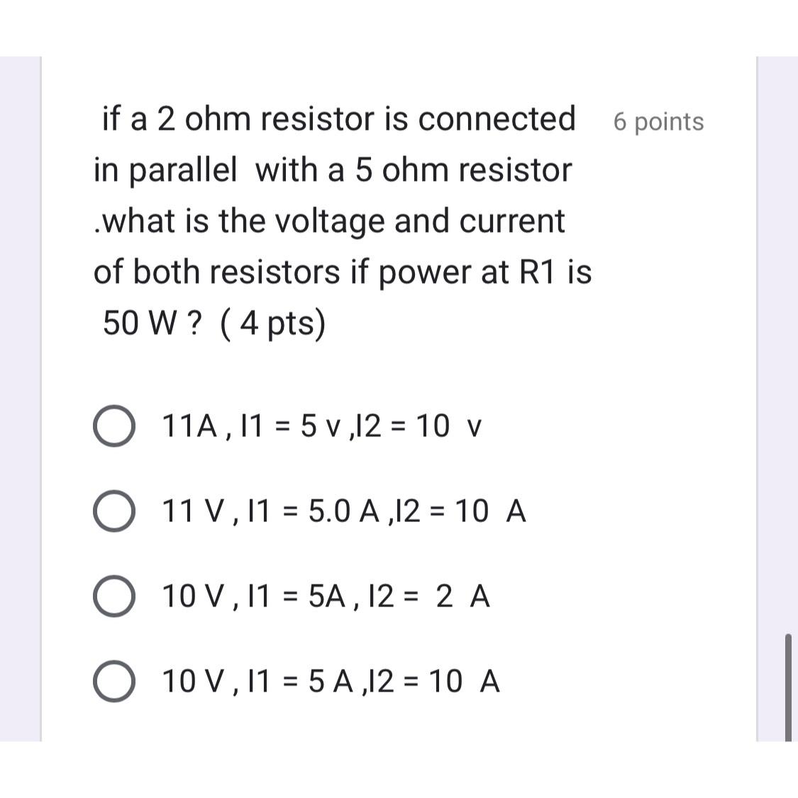 Solved if a 2ohm resistor is connected6 ﻿points in parallel | Chegg.com