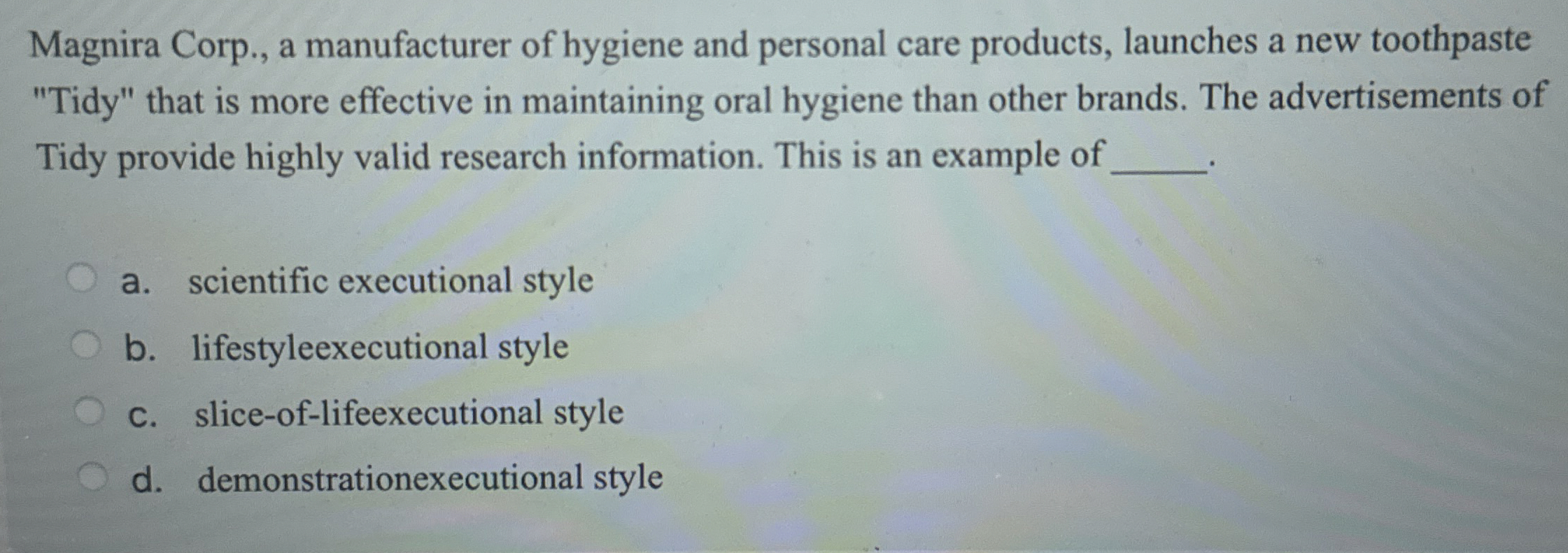 Magnira Corp., a manufacturer of hygiene and personal | Chegg.com