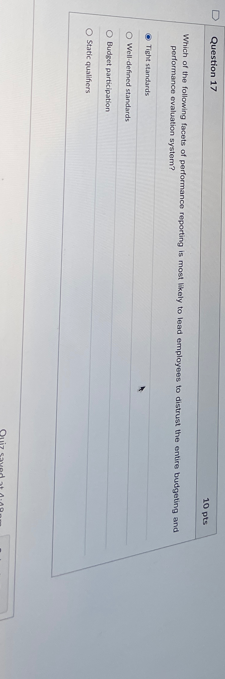 Solved Question 1710 ﻿ptsWhich of the following facets of | Chegg.com