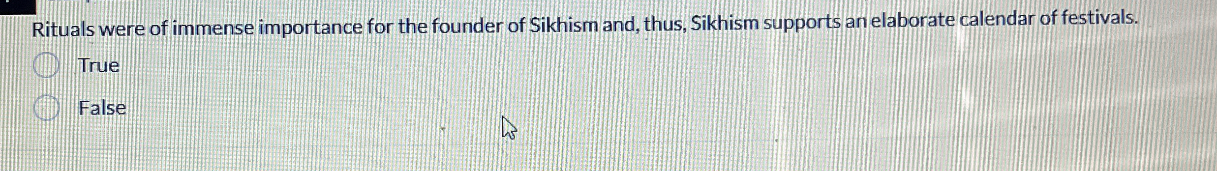 Solved Rituals were of immense importance for the founder of | Chegg.com