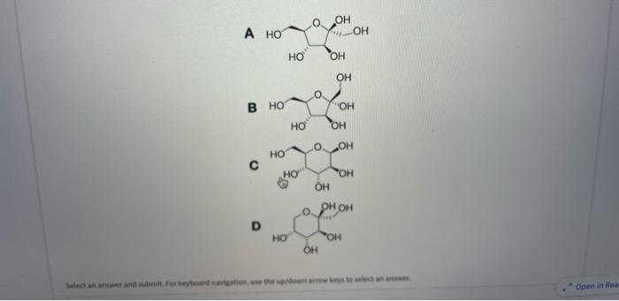 Solved The open-chain form of fructose exists in equilibrium | Chegg.com