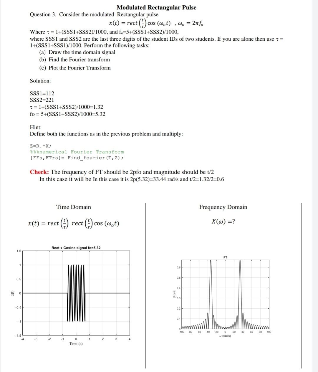 Solved S1=233 S2=433 Please use Matlab to solve the | Chegg.com