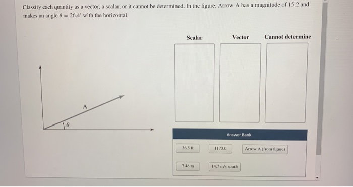 Solved Classify each quantity as a vector, a scalar, or it | Chegg.com Solved Classify each quantity as a vector, a scalar, or it | Chegg.com