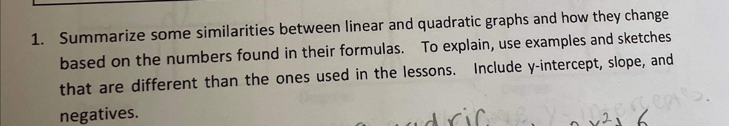 Solved Summarize some similarities between linear and | Chegg.com