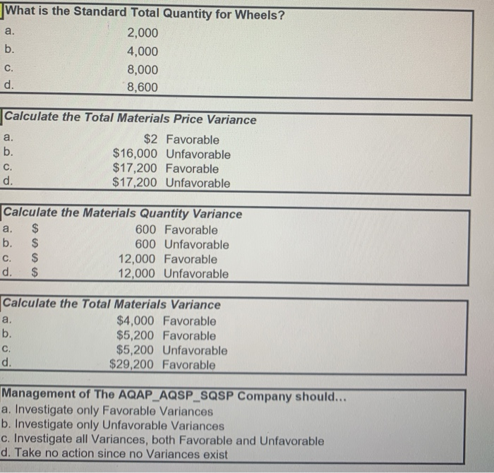 Solved PROBLEM 1 The AQAP_AQSP_SQSP Company manufactures | Chegg.com