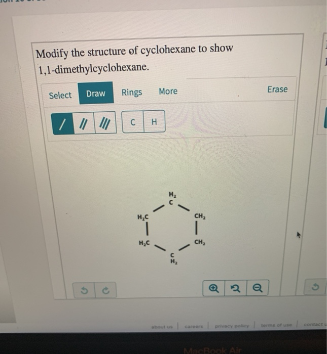 Solved Modify the structure of cyclohexane to show | Chegg.com