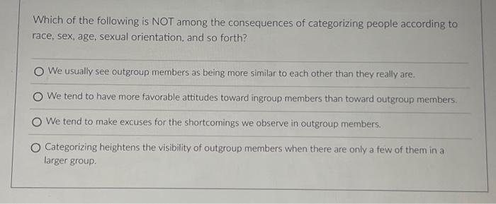Solved Which of the following is NOT among the consequences | Chegg.com