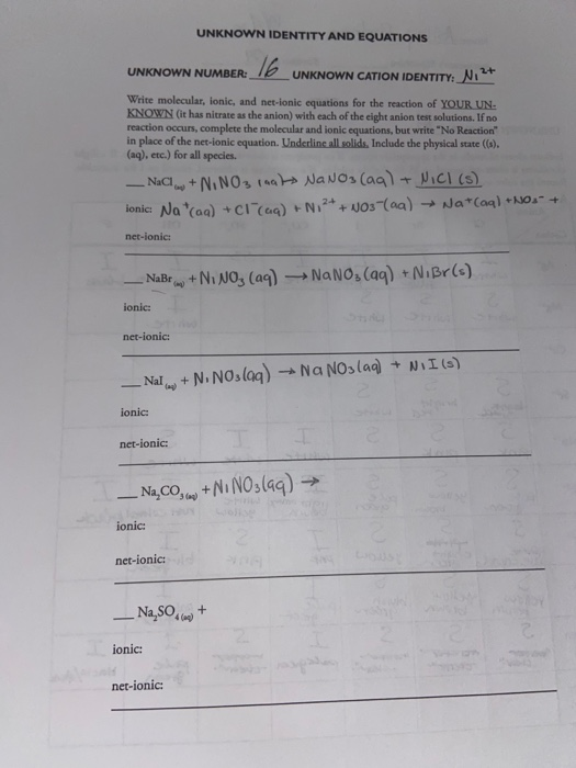 Solved UNKNOWN IDENTITY AND EQUATIONS UNKNOWN NUMBER: 16 | Chegg.com