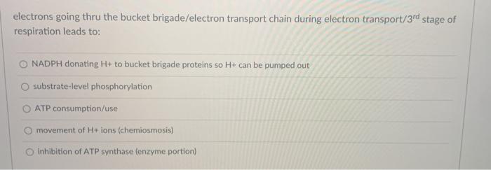 Solved electrons going thru the bucket brigade/electron | Chegg.com