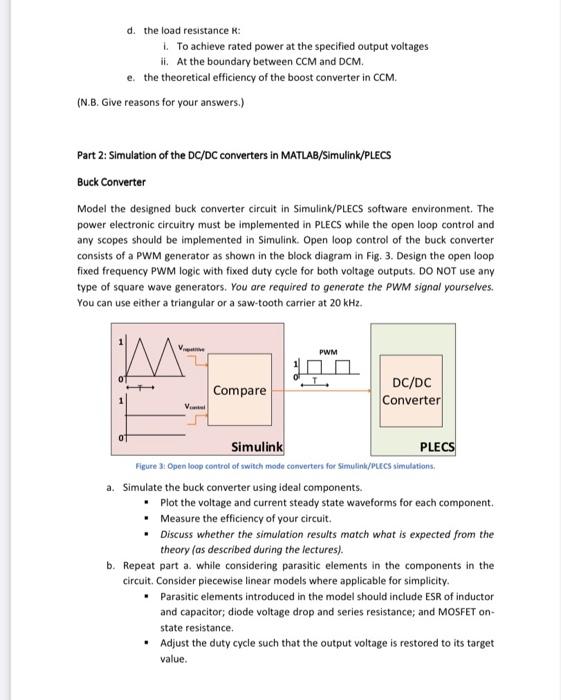 Solved Switch Mode DC-DC Conversion The primary objective of | Chegg.com