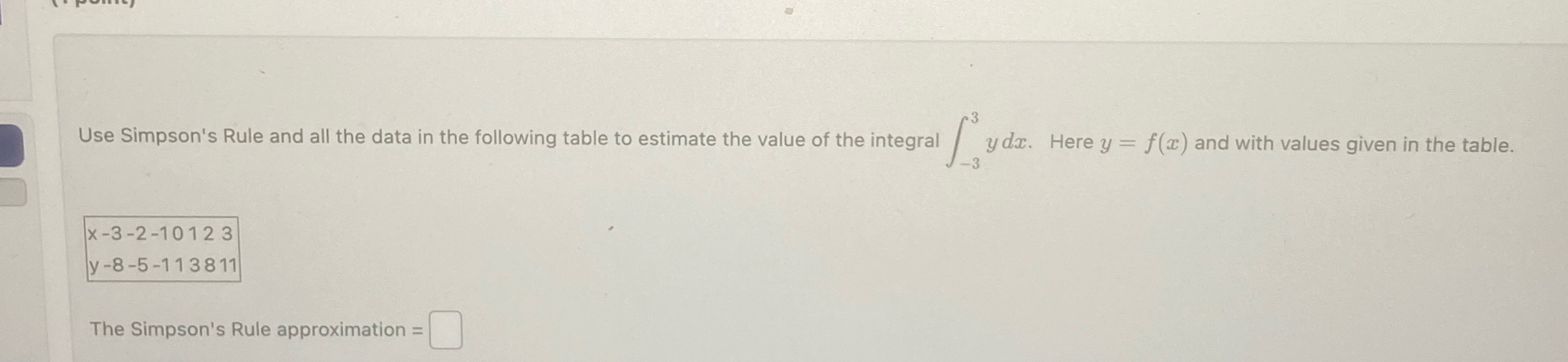 Solved Use Simpson's Rule and all the data in the following | Chegg.com