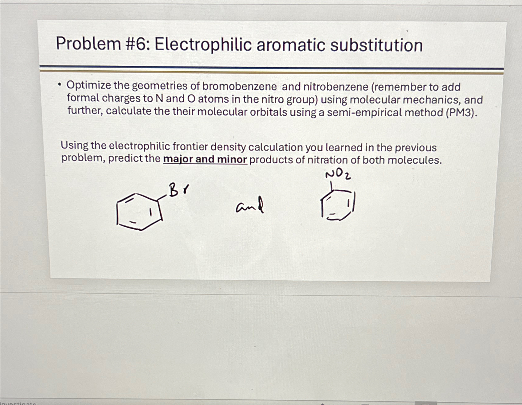 Solved Problem #6: Electrophilic aromatic | Chegg.com