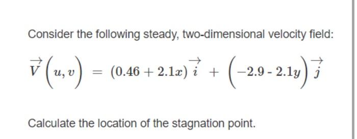 Solved Consider the following steady, two-dimensional | Chegg.com