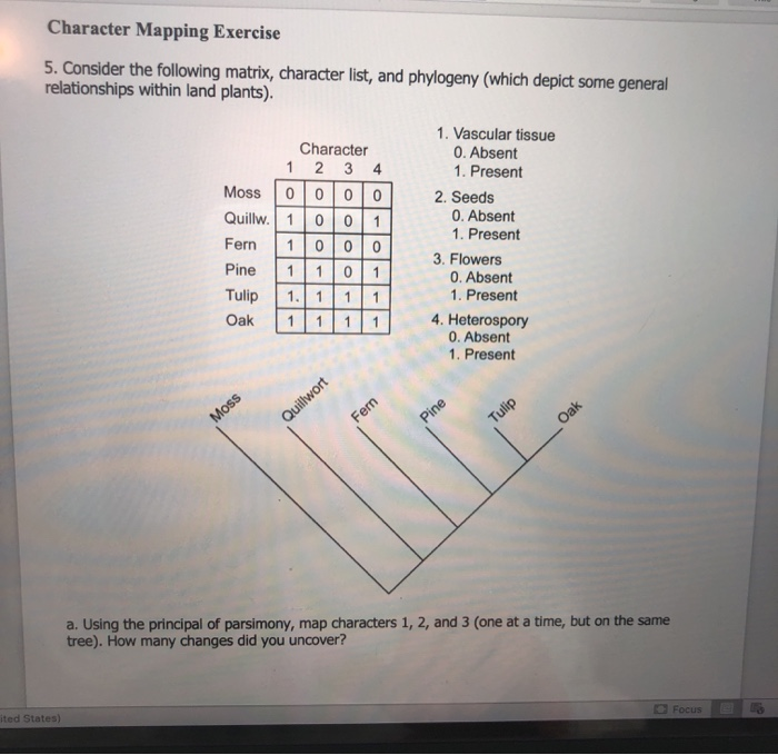 Solved Character Mapping Exercise 5. Consider the following | Chegg.com