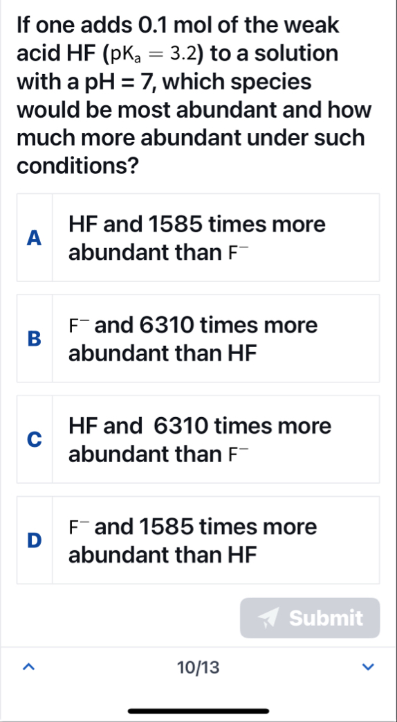 Solved If one adds 0.1 ﻿mol of the weak acid )=(3.2 ﻿to a | Chegg.com