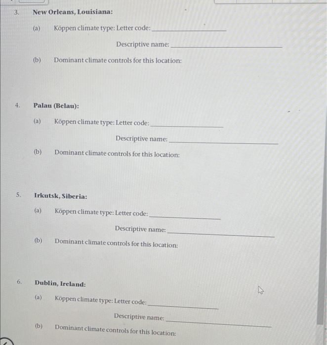 Solved EXERCISE 23 PROBLEMS-PARTI For each of the following | Chegg.com