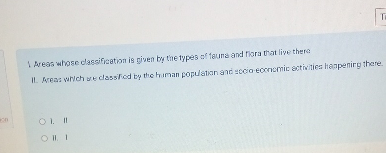 Solved Areas whose classification is given by the types of | Chegg.com