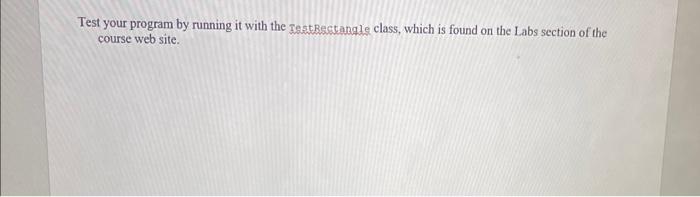Solved 2. Define a class named Rectangle. A Rectangle object | Chegg.com Solved 2. Define a class named Rectangle. A Rectangle object | Chegg.com