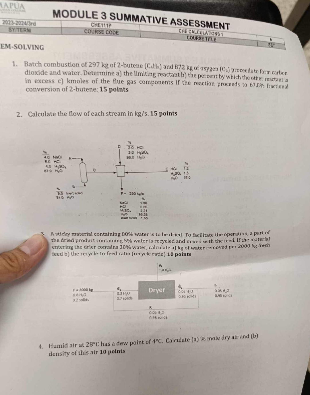 Solved MODULE 3 ﻿SUMMATIVE ASSESSMENT\table[[2023-20243 | Chegg.com