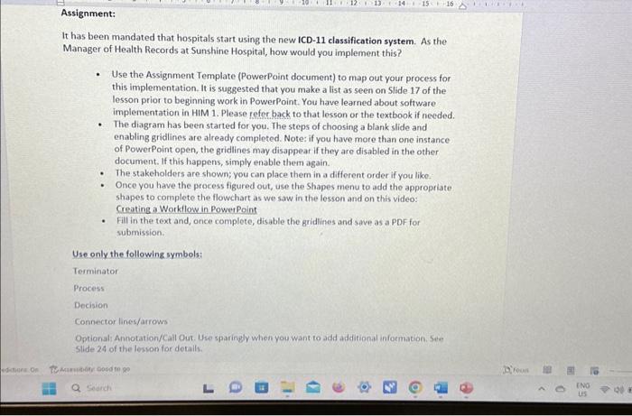 Solved Assignment: It has been mandated that hospitals start | Chegg.com