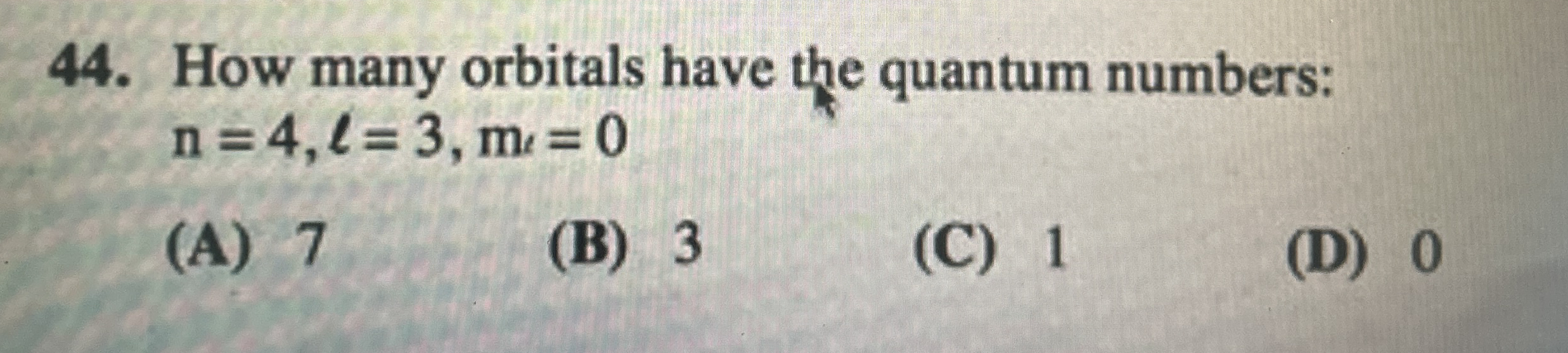 Solved How many orbitals have the quantum | Chegg.com