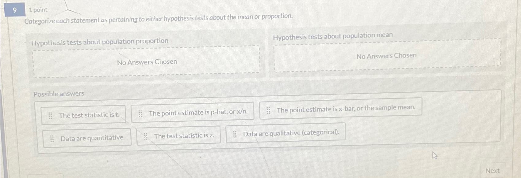 Solved 91 ﻿pointCategorize each statement as pertaining to | Chegg.com