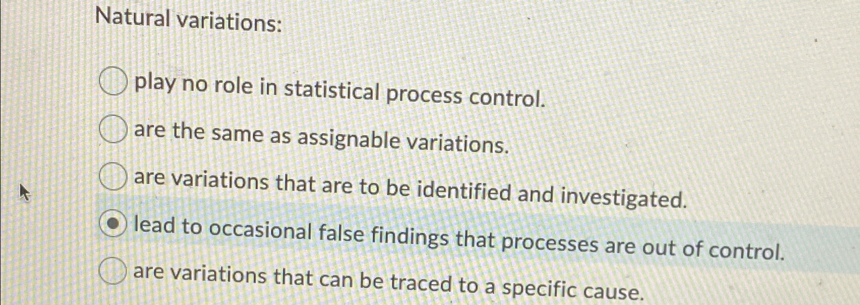 Solved Natural variations:play no role in statistical | Chegg.com
