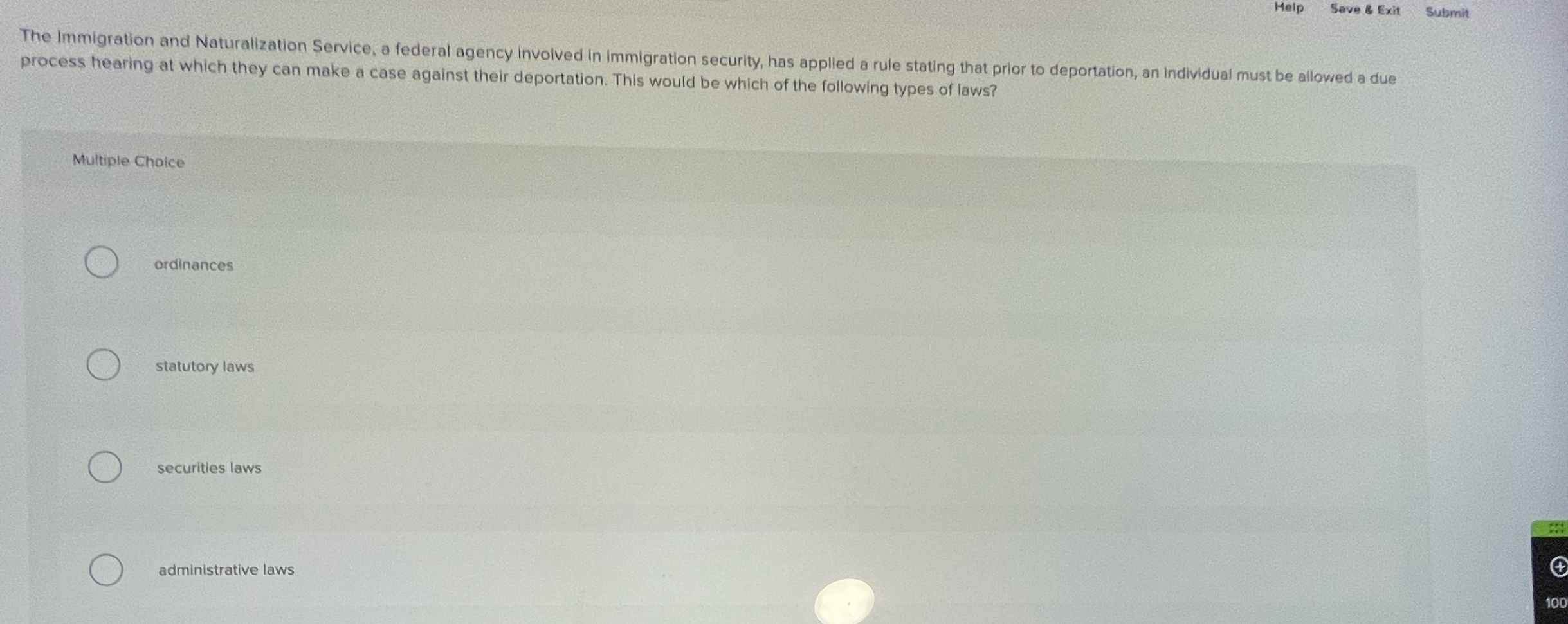 Solved Help Seve & ExitSubmitThe Immigration and | Chegg.com