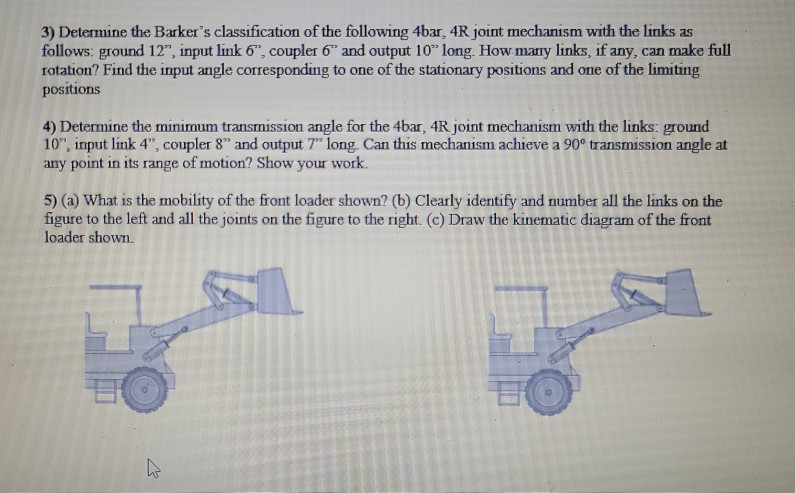 Solved 3) Determine the Barker's classification of the | Chegg.com