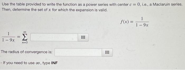 Use the table provided to write the function as a | Chegg.com