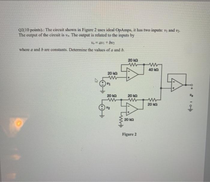 Solved Q2(10 points).: The circuit shown in Figure 2 uses | Chegg.com