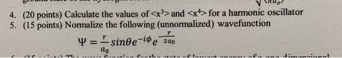 Solved V nuo 4. (20 points) Calculate the values of and for | Chegg.com