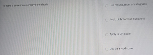 Solved To make a scale more sensitive one shouldUse more | Chegg.com