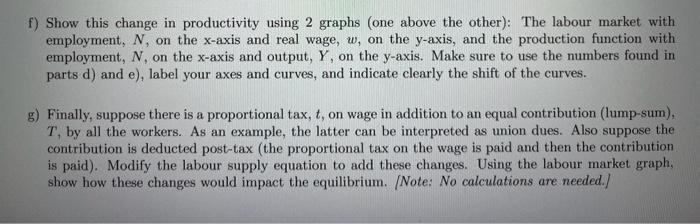 Solved Question 2 The Aggregate Production Function And