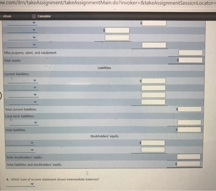 Solved Multiple-step income statement and balance sheet The | Chegg.com