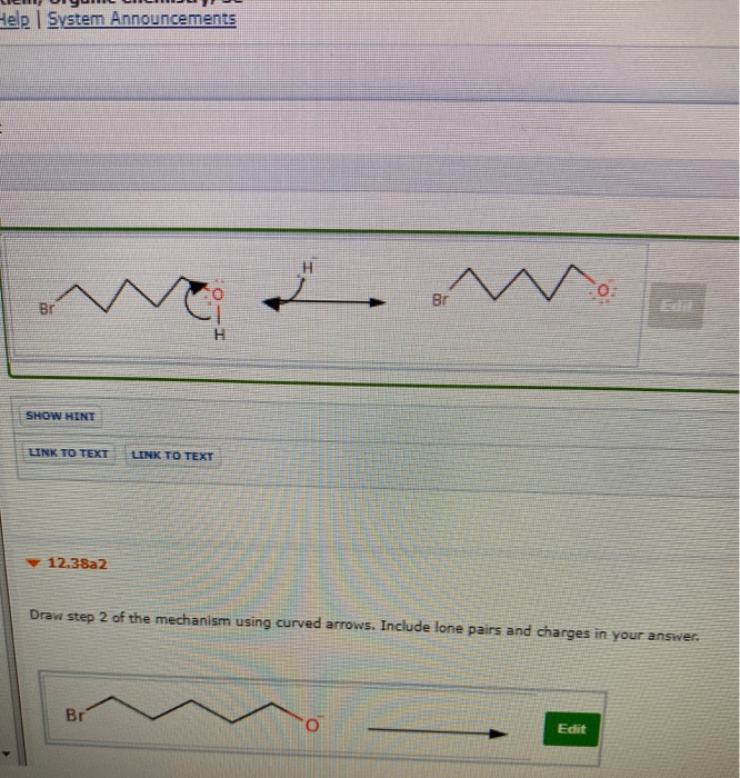Solved Draw step 2 of the mechanism using curved arrows. | Chegg.com