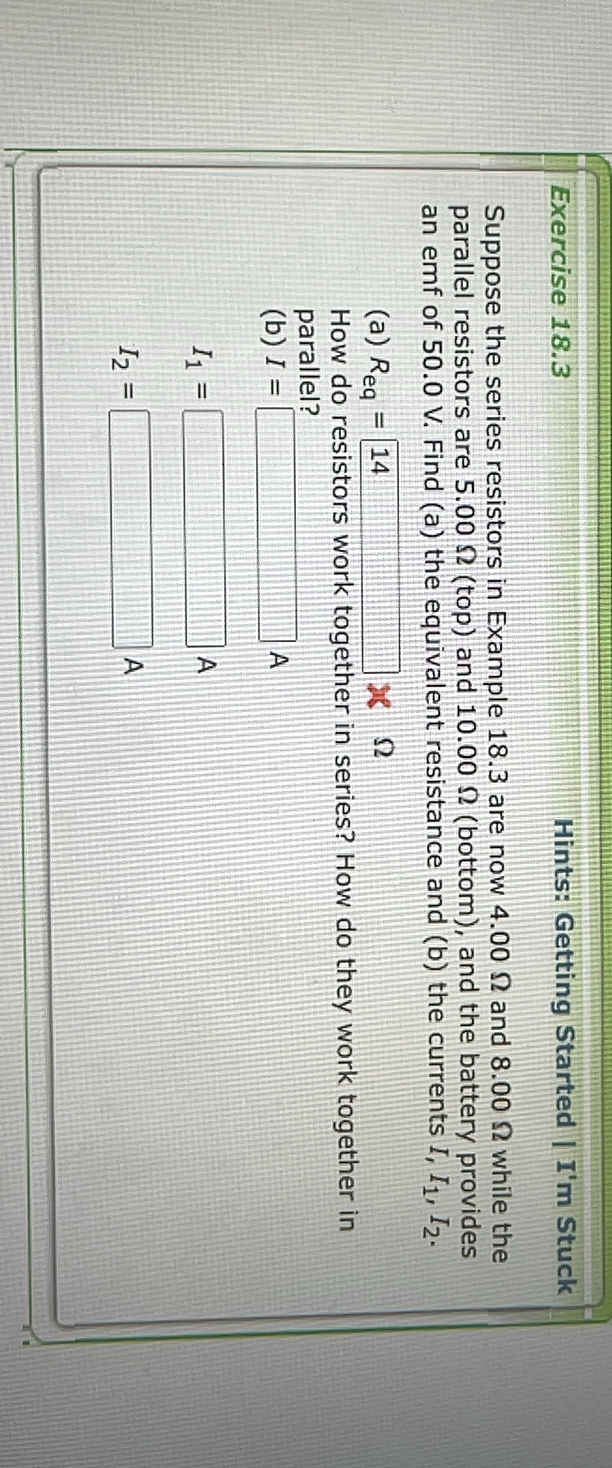 Exercise 18.3Hints: Getting Started I I'm | Chegg.com