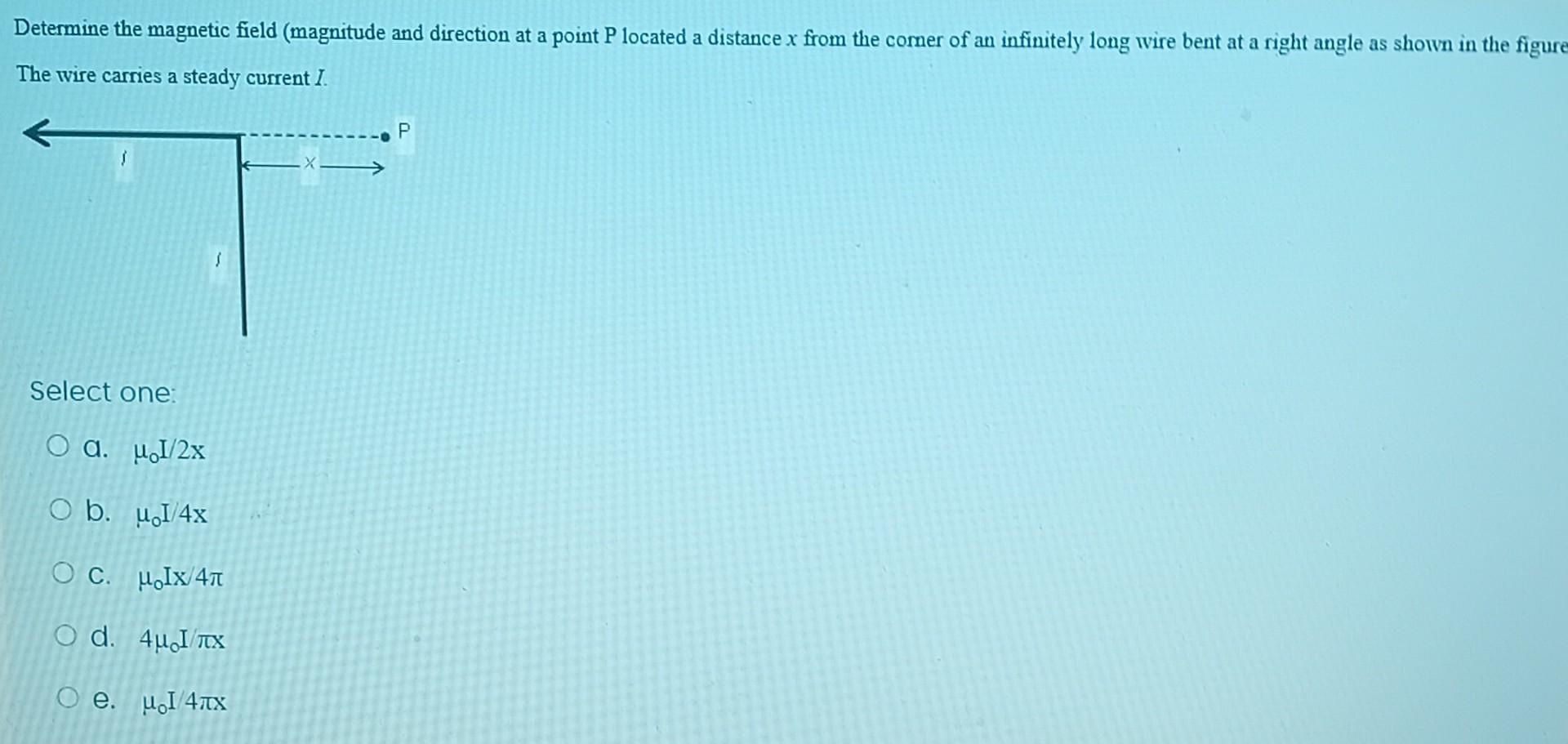 Solved Determine the magnetic field (magnitude and direction | Chegg.com