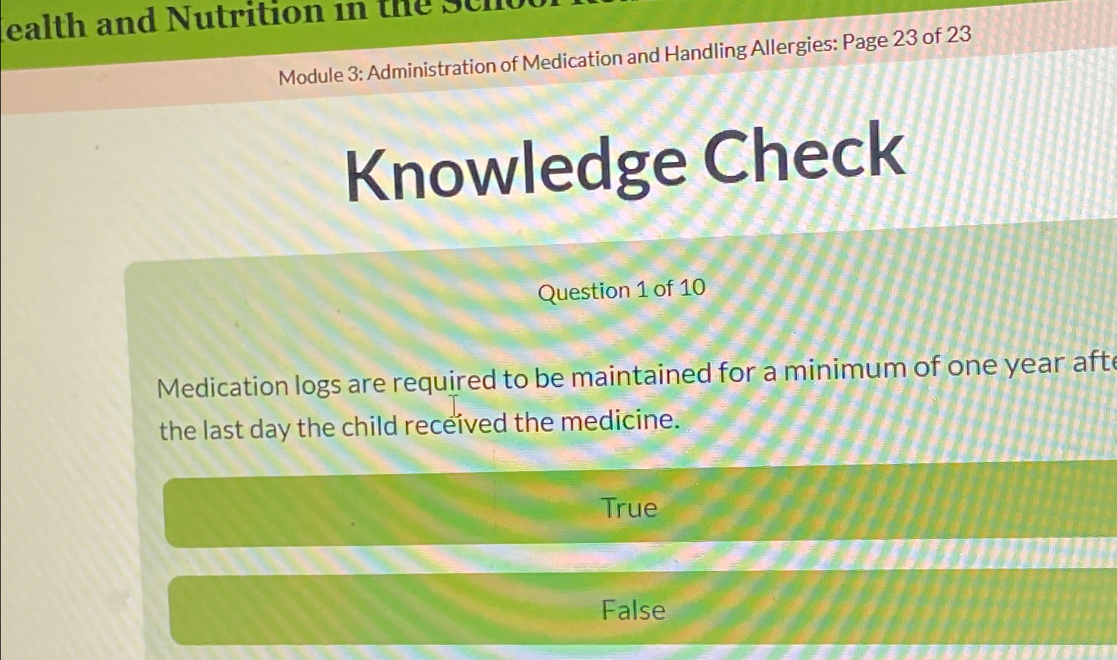 Solved Module 3: Administration of Medication and Handling | Chegg.com