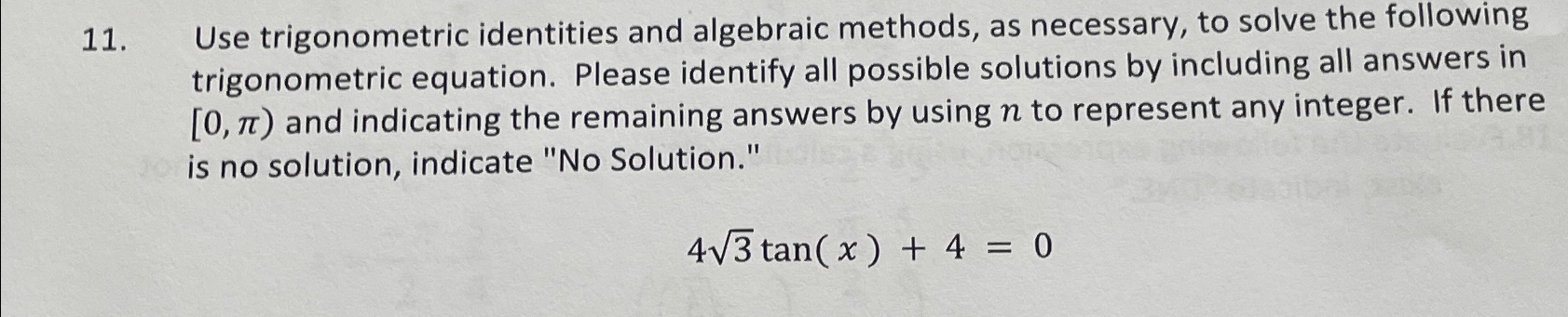 Solved Use trigonometric identities and algebraic methods, | Chegg.com