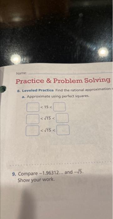 Solved 8. Leveled Practice Find the rational approximation | Chegg.com