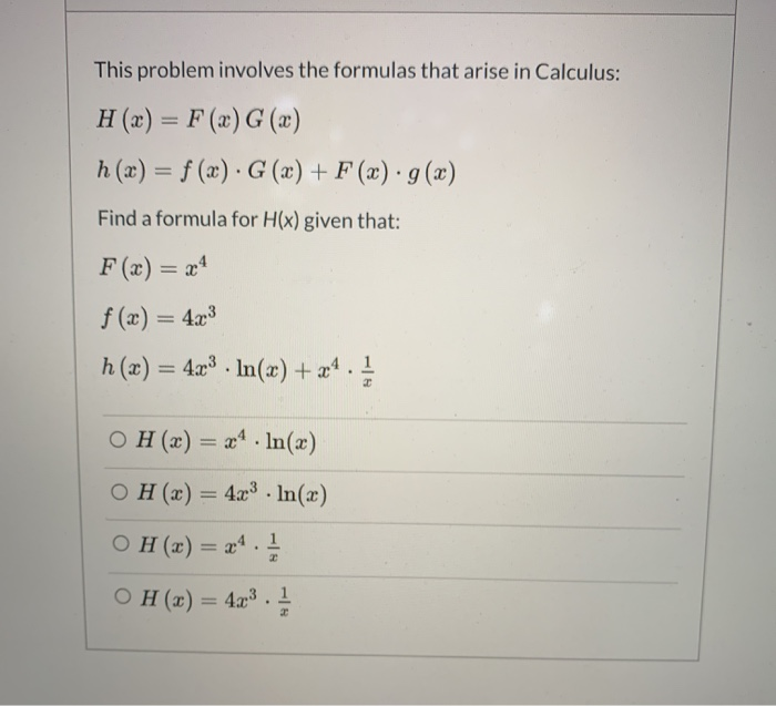 Solved This problem involves the formulas that arise in | Chegg.com