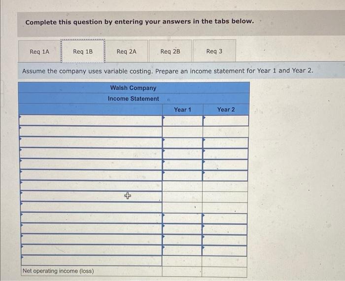 Solved Exercise 6-9 (Static) Variable and Absorption Costing | Chegg.com