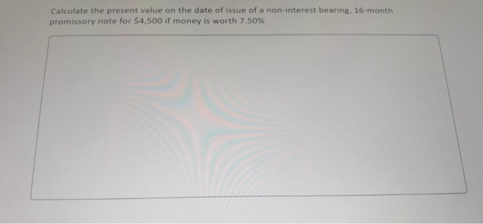 Solved Calculate the present value on the date of issue of a | Chegg.com