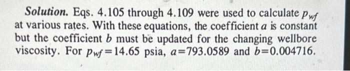 Solved Example 4.8-Calculating Gas-Well Inflow Performance. | Chegg.com