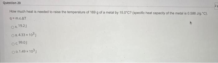Solved 2 points A sample of unknown gas was found to effuse | Chegg.com