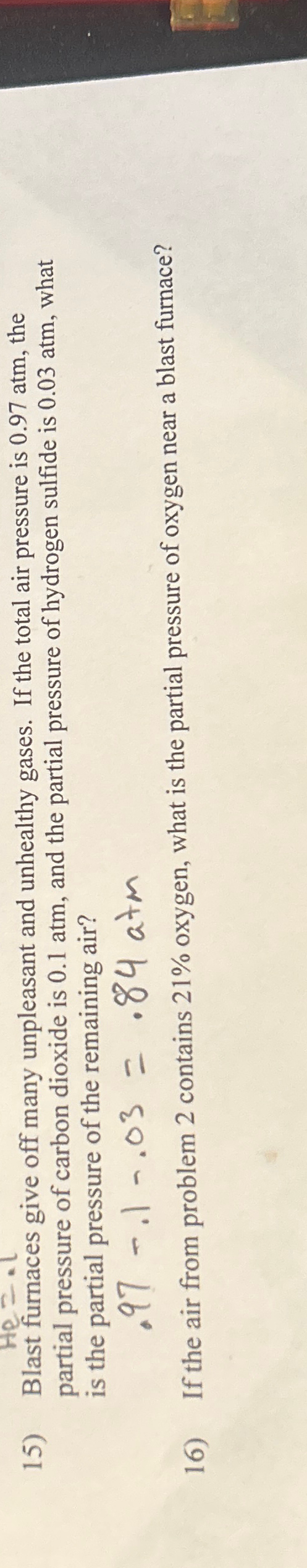 Solved Blast furnaces give off many unpleasant and unhealthy | Chegg.com