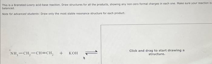 Solved This is a Bronsted-Lowry acid-base reaction. Draw | Chegg.com