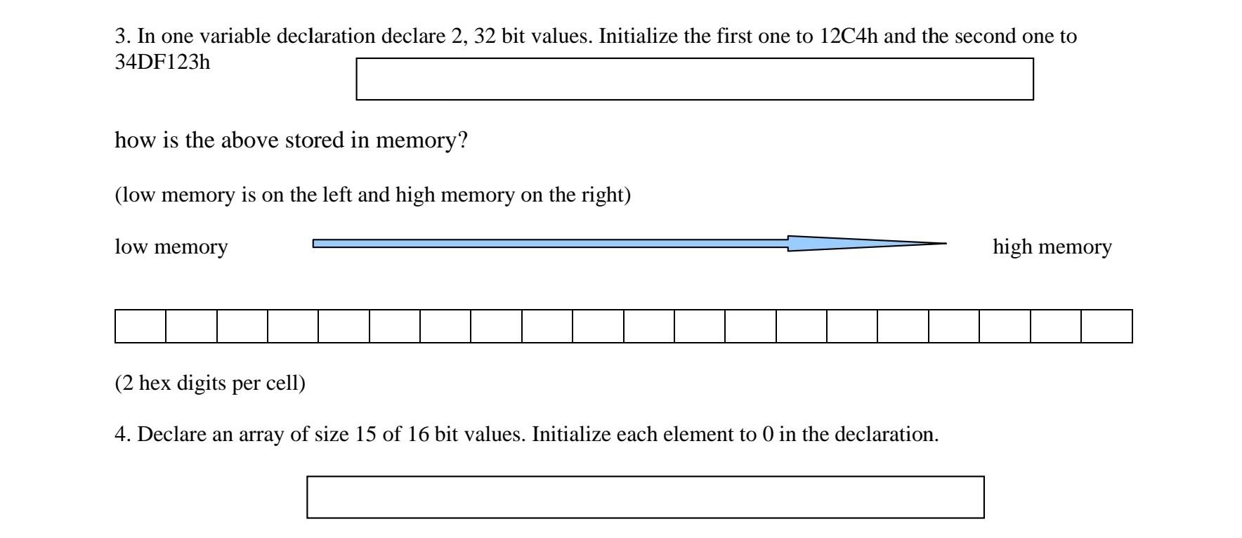 Declare the following variables and initialize them | Chegg.com